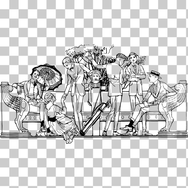 Free: SVG Stylish young people - nohat.cc