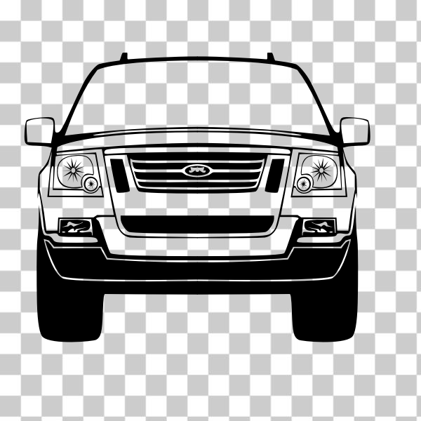 Free: SVG Suburban Vehicle Vector Front View - nohat.cc