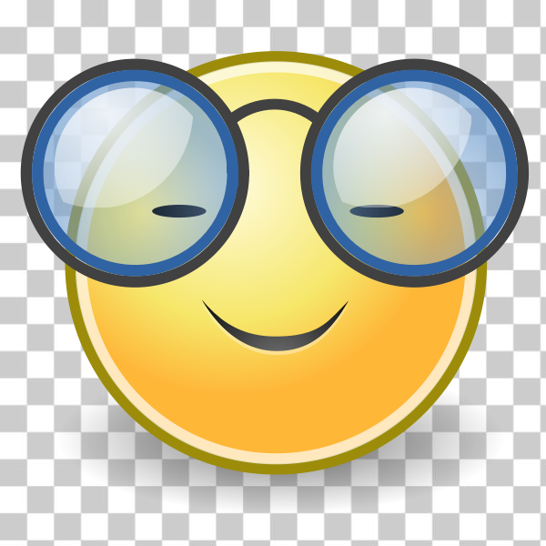 Free: SVG Tango face with glasses - nohat.cc