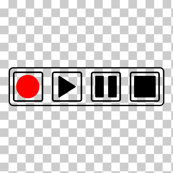 Free: SVG Tape player controls vector image - nohat.cc