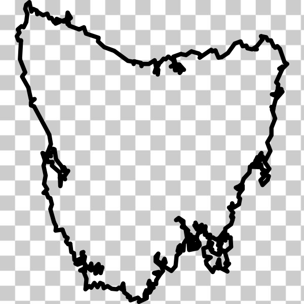 Free: SVG Tasmania outline - nohat.cc