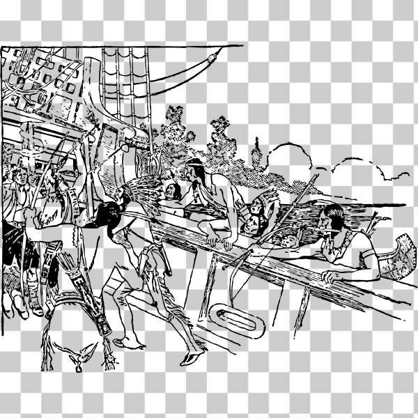 Free: SVG The Indian ocean raid vector illustration - nohat.cc