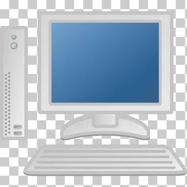 Free: SVG Thin desktop computer vector image - nohat.cc