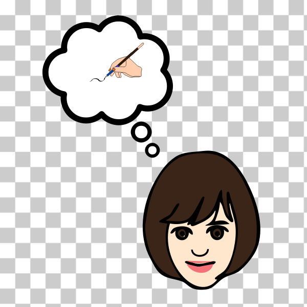 Free: SVG Thinking about writing - nohat.cc