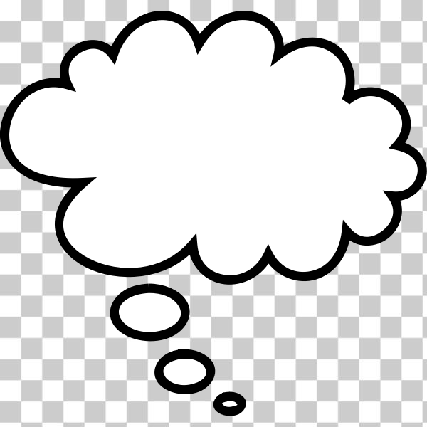Free: SVG Thinking comic cloud vector image - nohat.cc