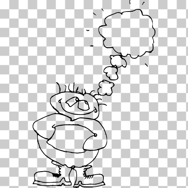 Free: SVG Thinking dude - nohat.cc