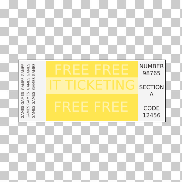 Free: SVG ticket without fonts - nohat.cc
