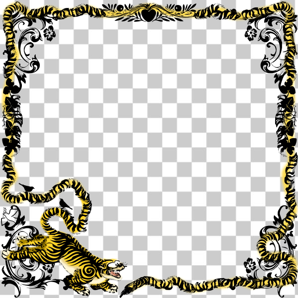 Free: SVG Tiger frame - nohat.cc