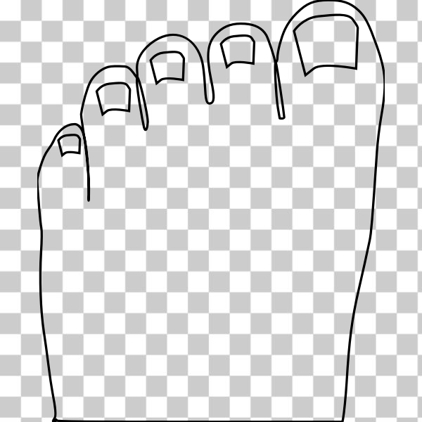 Free: SVG Toes Outline - nohat.cc