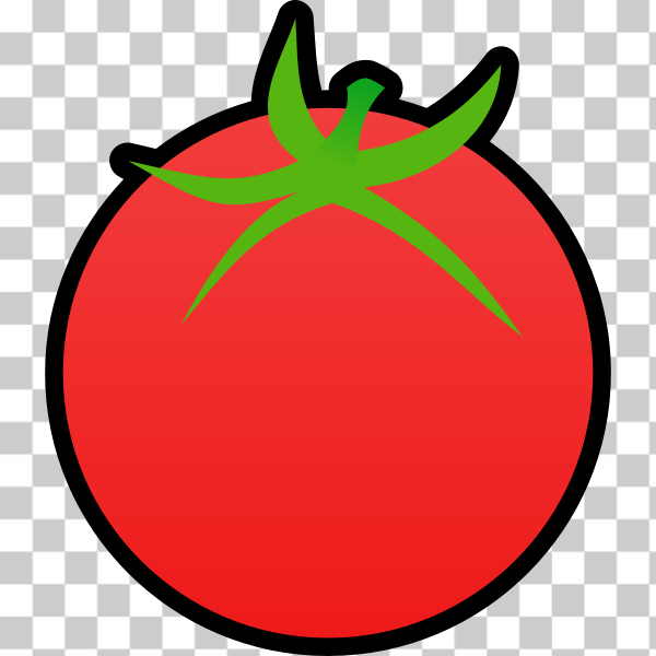 Free: SVG Tomato fruit clip art - nohat.cc