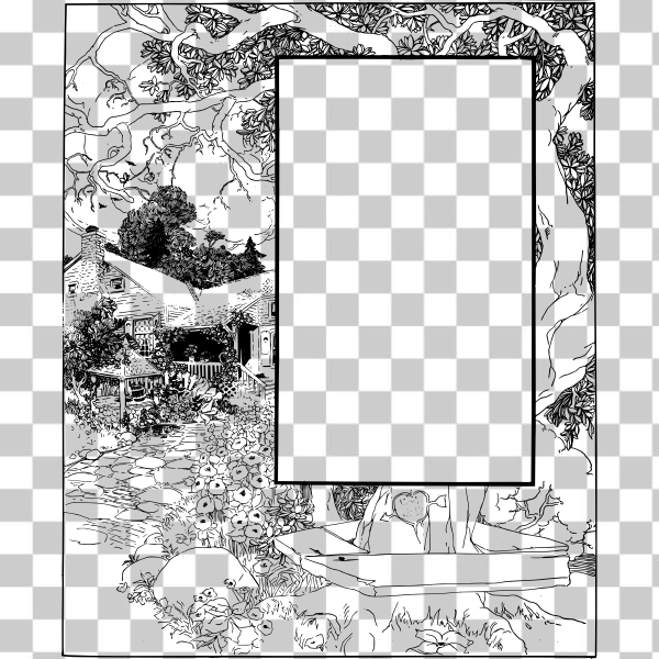 Free: SVG Tree house frame - nohat.cc