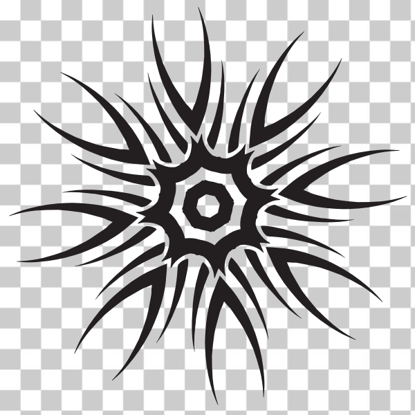 Free: SVG Tribal star silhouette - nohat.cc