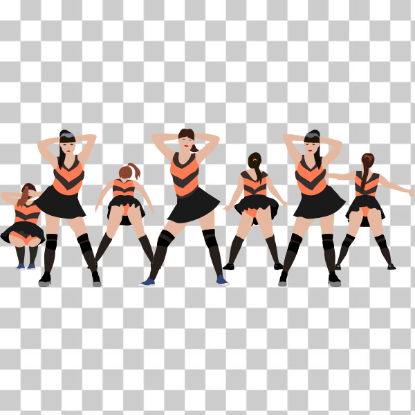 Free: SVG Twerking girls cartoon style - nohat.cc