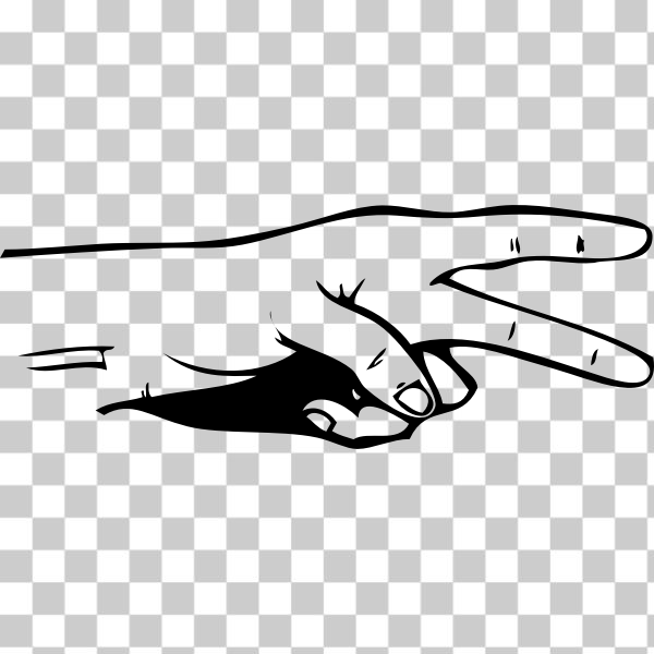 Free: SVG Two fingers drawing - nohat.cc