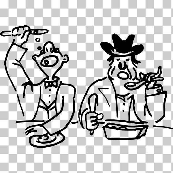 Free: SVG Two guys eating doodle - nohat.cc