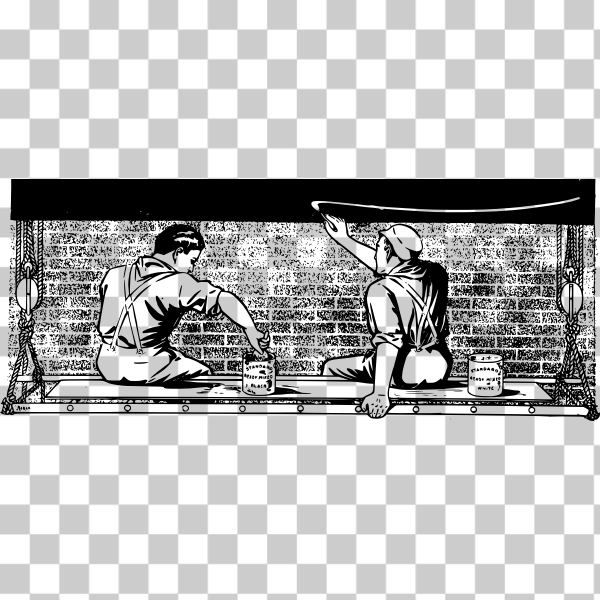 Free: SVG Two men painting - nohat.cc