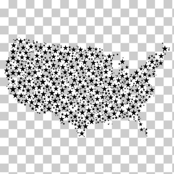 Free: SVG United States Map Stars - nohat.cc