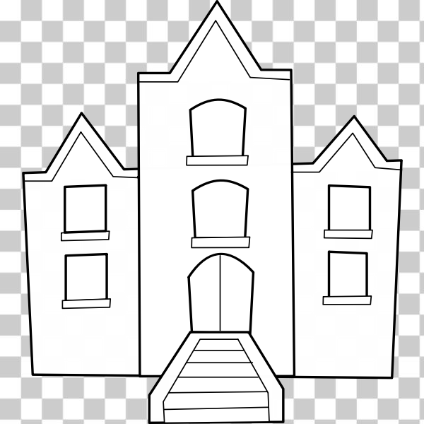 Free: SVG University building vector clip art - nohat.cc