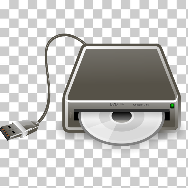 Free: SVG USB DVD CD Writer vector drawing - nohat.cc