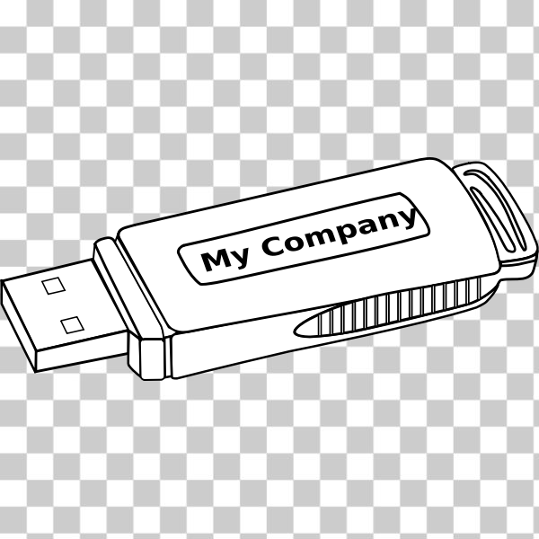 Free: SVG USB storage drive vector illustration - nohat.cc