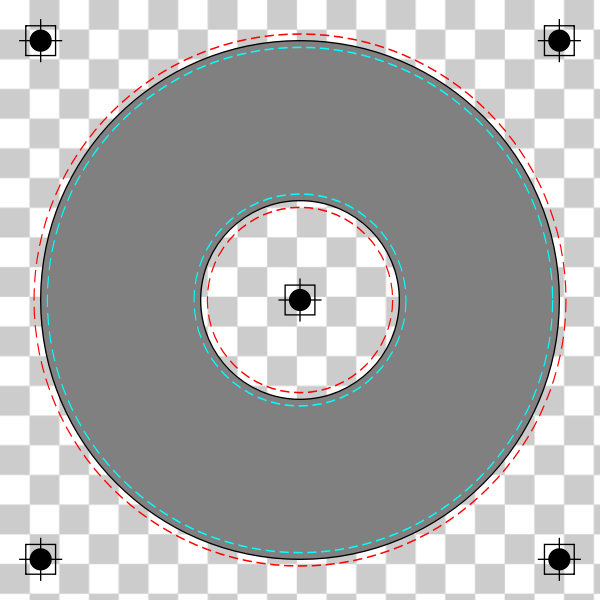 Free: SVG Vector CD label template - nohat.cc
