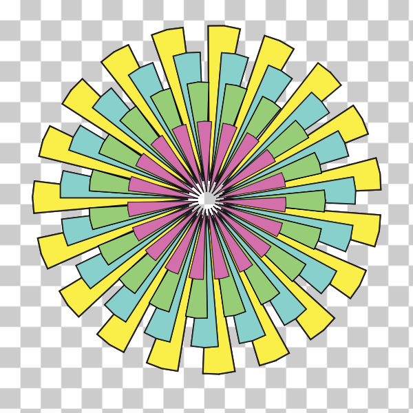 Free: SVG Vector clip art of abstract color wheel - nohat.cc