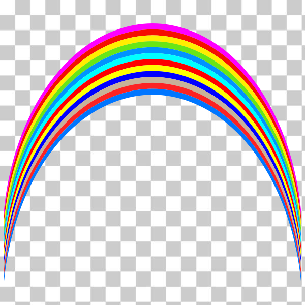 Free: SVG Vector clip art of arched rainbow - nohat.cc