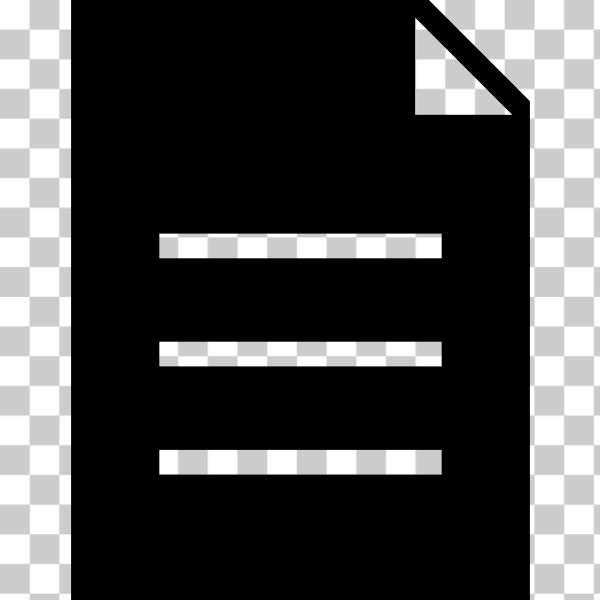 Free: SVG Vector clip art of black document pictogram - nohat.cc