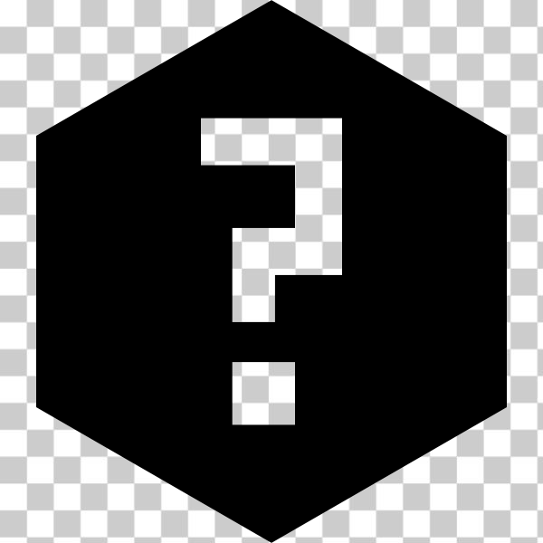 Free: SVG Vector clip art of black question ideogram - nohat.cc