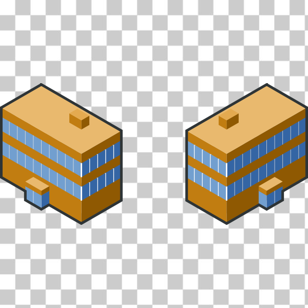 Free: SVG Vector clip art of brown buildings - nohat.cc