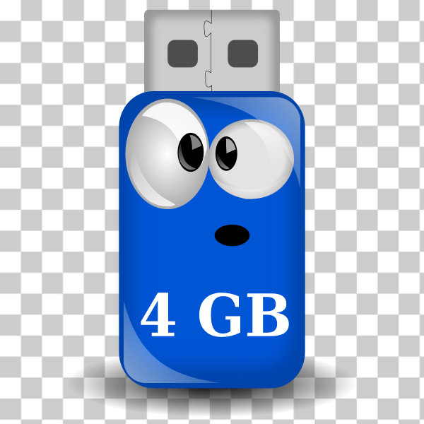 Free: SVG Vector clip art of comic USB stick - nohat.cc