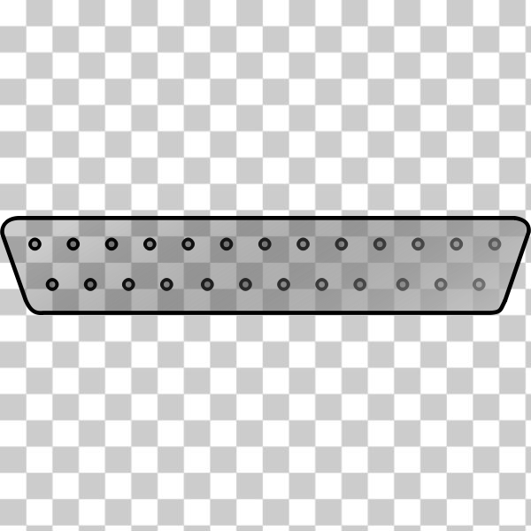 Free: SVG Vector clip art of connector for computer printer - nohat.cc