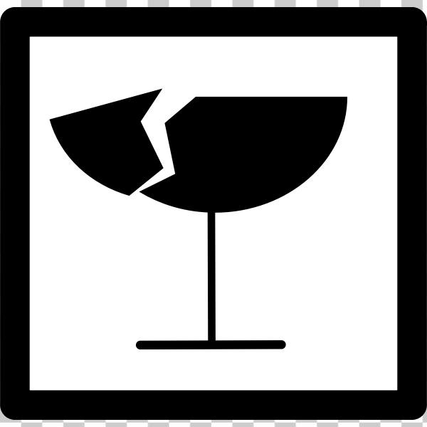 Free: SVG Vector clip art of easy to break pictogram - nohat.cc