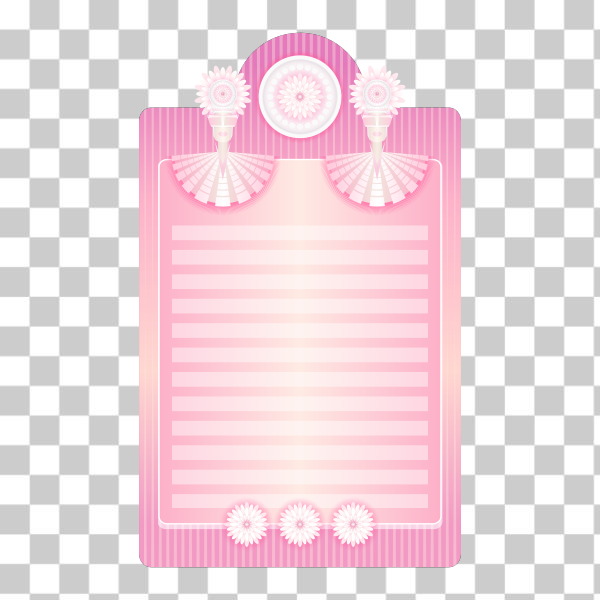 Free: SVG Vector clip art of fancy writing paper template - nohat.cc