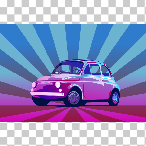 Free: SVG Vector clip art of Fiat 500 - nohat.cc