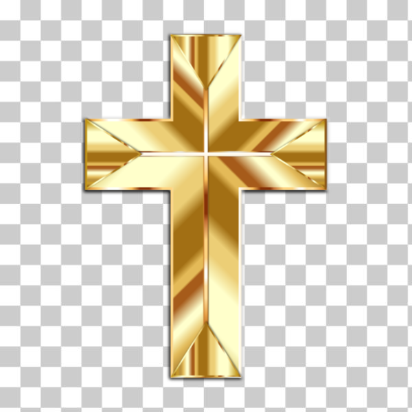 Free: SVG Vector clip art of gold cross - nohat.cc