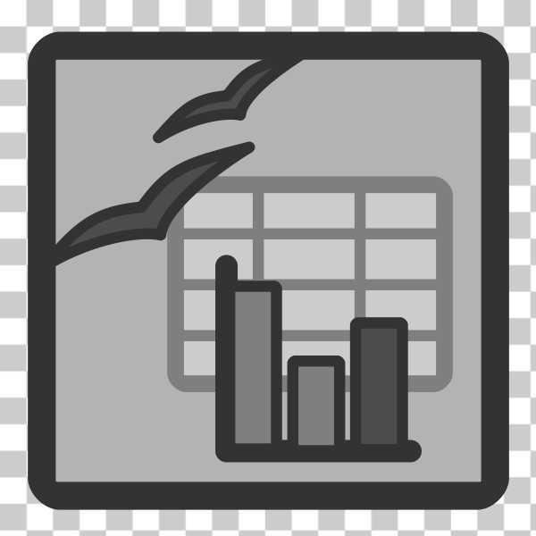 Free: SVG Vector clip art of gray computer spreadsheet document icon - nohat.cc
