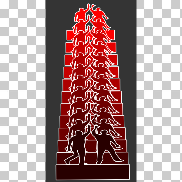 Free: SVG Vector clip art of high five red remix - nohat.cc