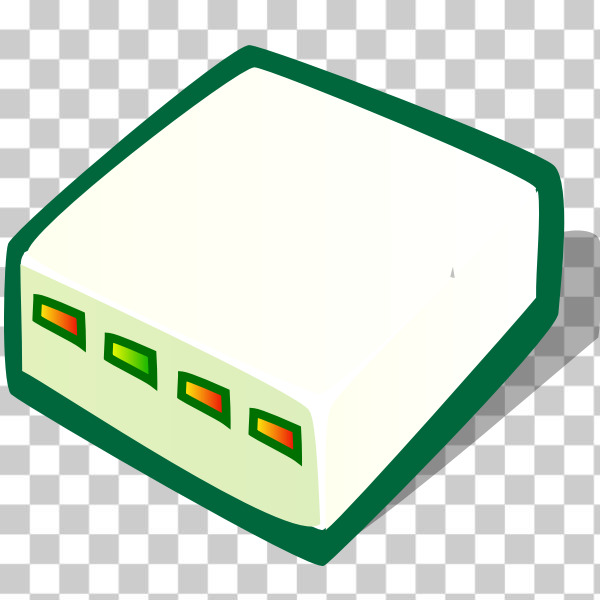 Free: SVG Vector clip art of internet modem with color lights - nohat.cc