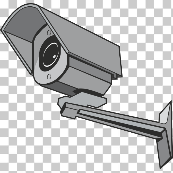 Free: SVG Vector clip art of outdoor CCTV camera - nohat.cc