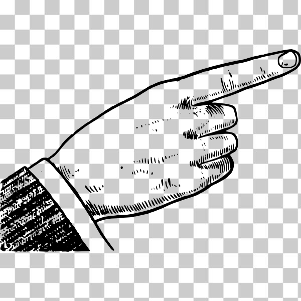 Free: SVG Vector clip art of pointy finger - nohat.cc