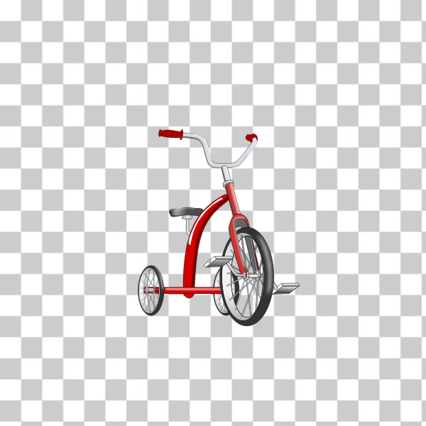 Free: SVG Vector clip art of red tricycle - nohat.cc