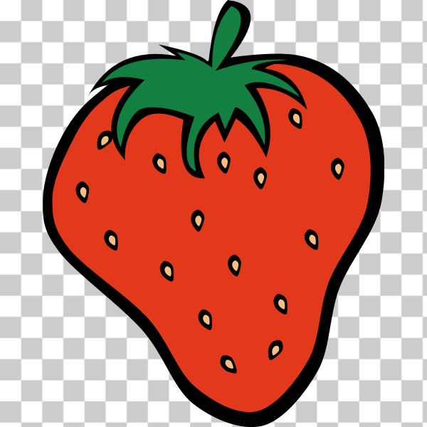Free: SVG Vector clip art of strawberry - nohat.cc