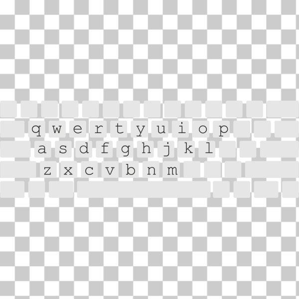 Free: SVG Vector clip art of typed QWERTY keyboard - nohat.cc