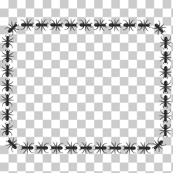 Free: SVG Vector drawing of ant pattern rectangular border - nohat.cc