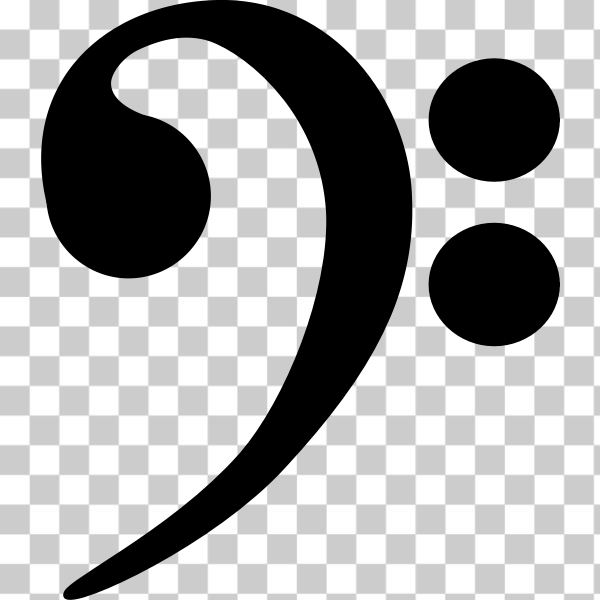 Free: SVG Vector drawing of bass clef - nohat.cc