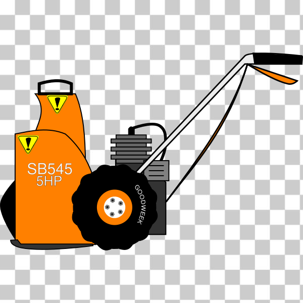 Free: SVG Vector drawing of electric snow blower - nohat.cc