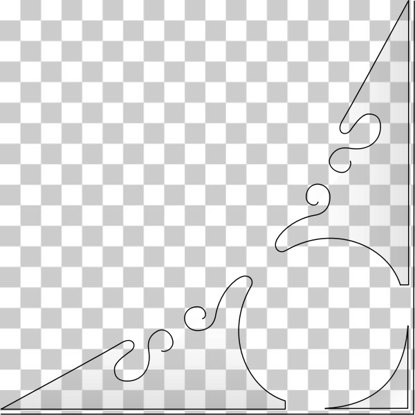 Free: SVG Vector drawing of flourish lower right corner - nohat.cc