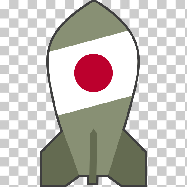 Free: SVG Vector drawing of hypothetical Japanese nuclear bomb - nohat.cc
