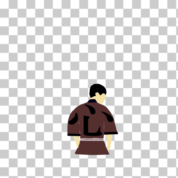 Free: SVG Vector drawing of Japanese boy - nohat.cc